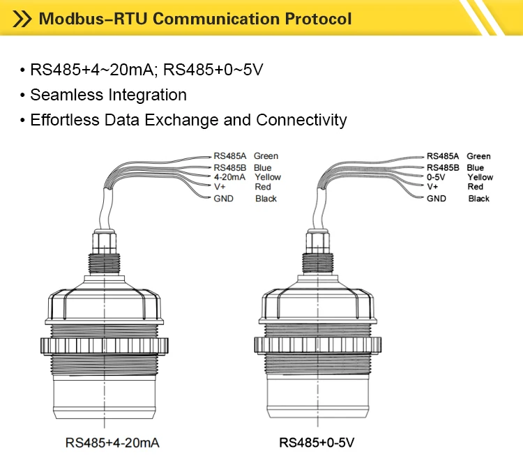 Rs485 Ultrasonic Lever Sensor - Precise Water Tank Measurement