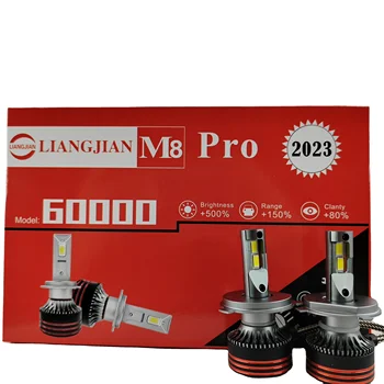 New Auto Car Accessories 120w M8 Pro Csp Chip 9004 9006 9005 H1 H4 H7 9007 H11car Led Headlights ...