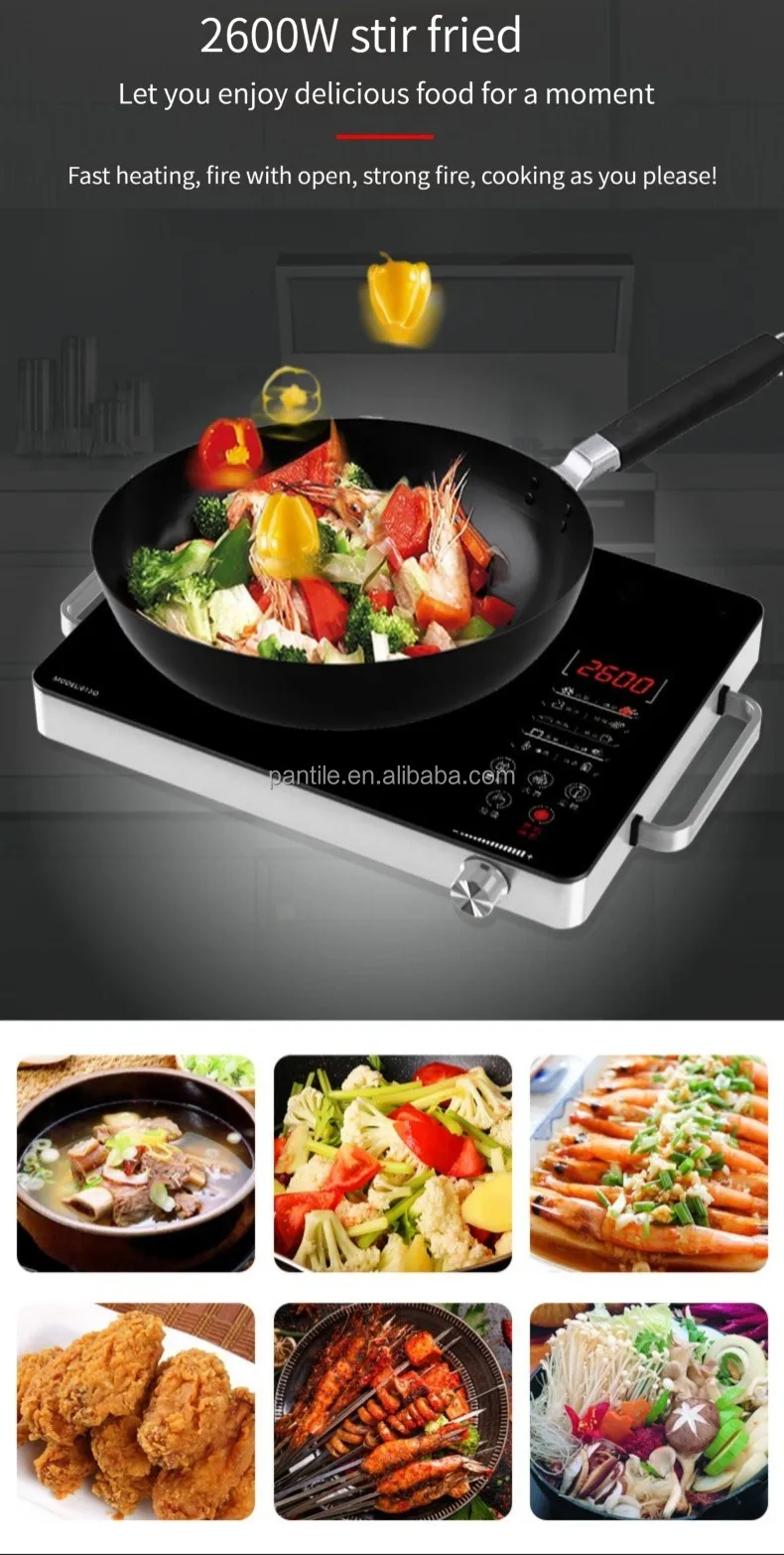 2200w Single Burner Touch Control Clay Pot Stove And Infrared Circuit ...