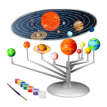 Premium Solar System Model Kit With Projection For Kid Diy Stem Toy ...