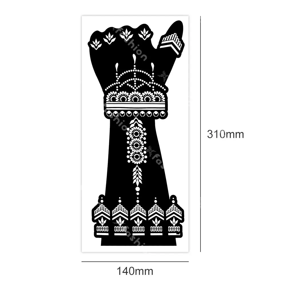 Henna Stencil Tattoo Sticker Hand Design S Series Sexy Mehndi Stickers ...