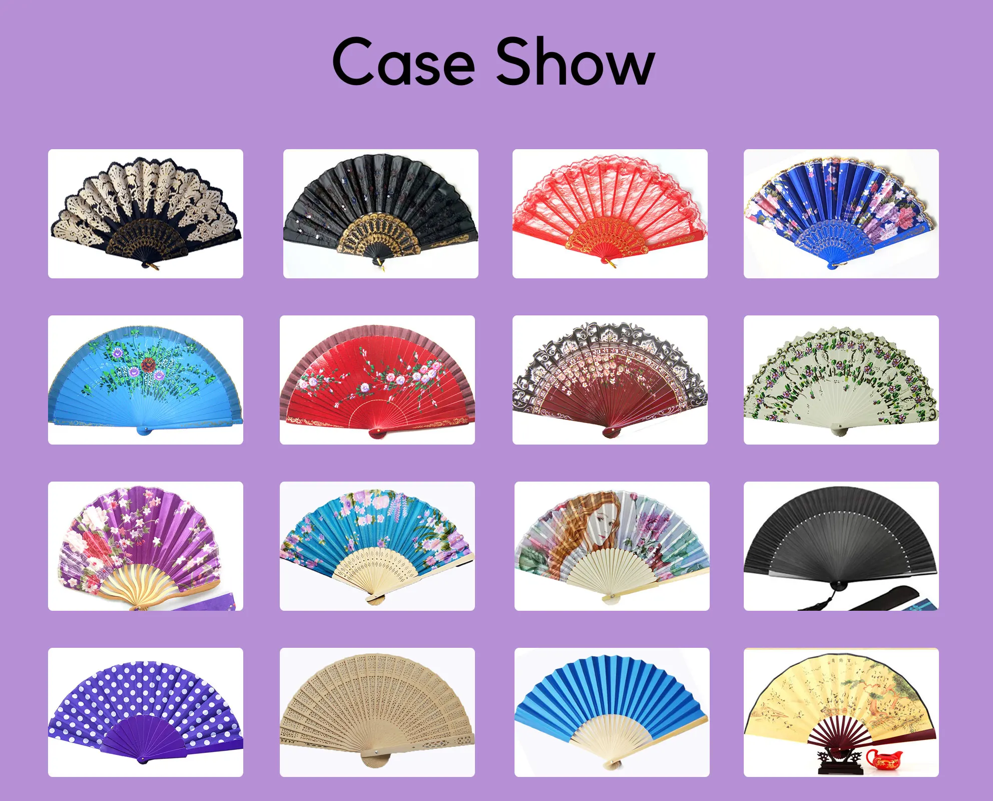 Wholesale Gift Set Mini Japanese Fan Bamboo Wedding Silk Hand Fan with ...