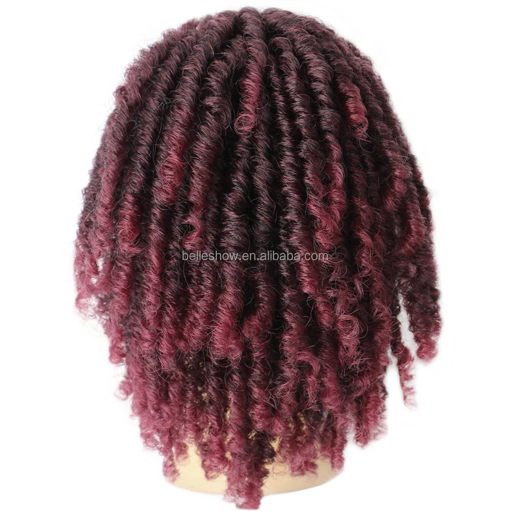 Black Dreadlock Curly Drawstring Ponytail Hair Extensions