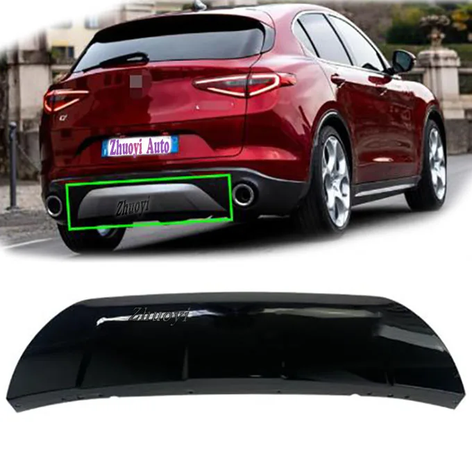 2023 Max Style Car Rear Diffuser Exhaust Cover For Alfa Romeo Stelvio ...
