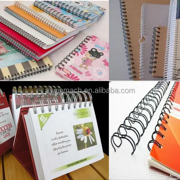 Double Spiral Binding Machine Double Coil Spiral Forming and Binding ...