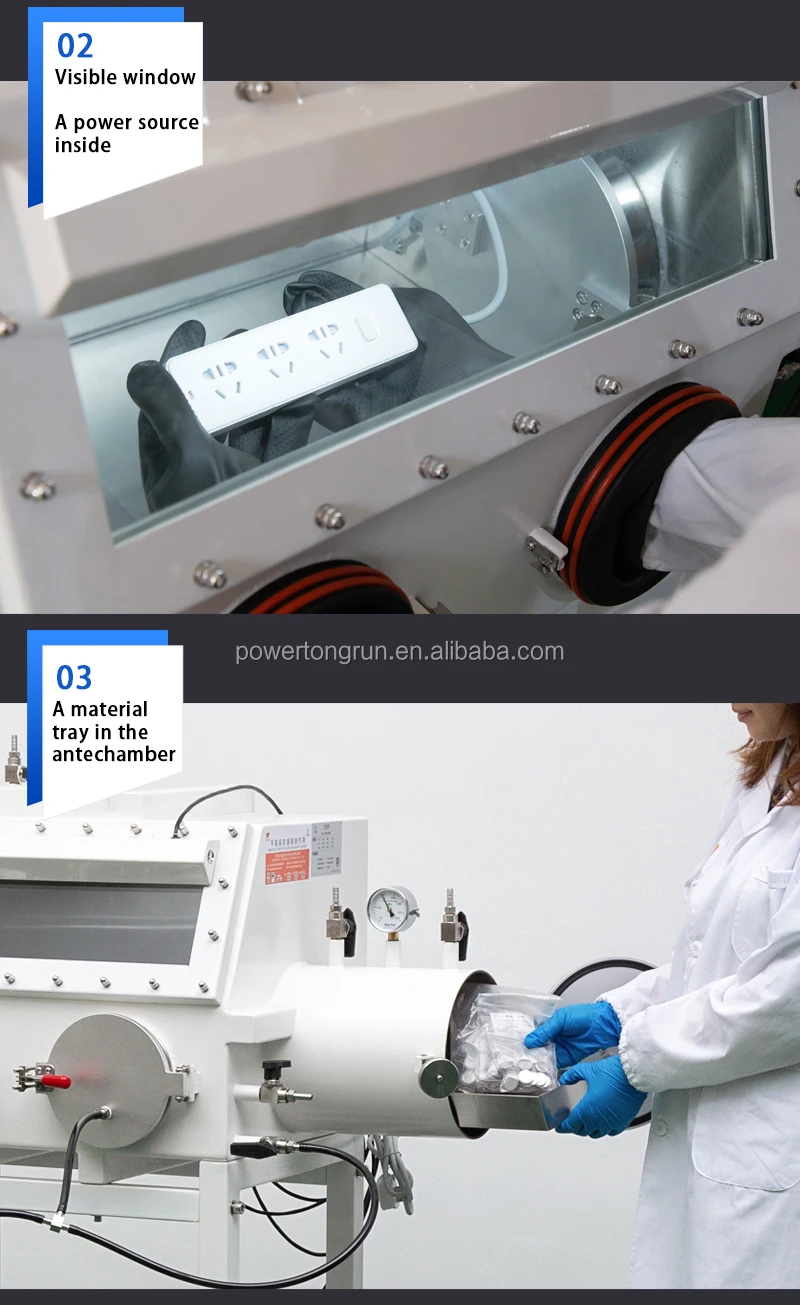 Bench Top Isolator - Stainless Steel Glove Box for Lab