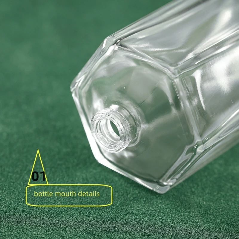 Cheap Perfume Sample Bottles 50ml Hexagon Empty Perfume Bottles With ...