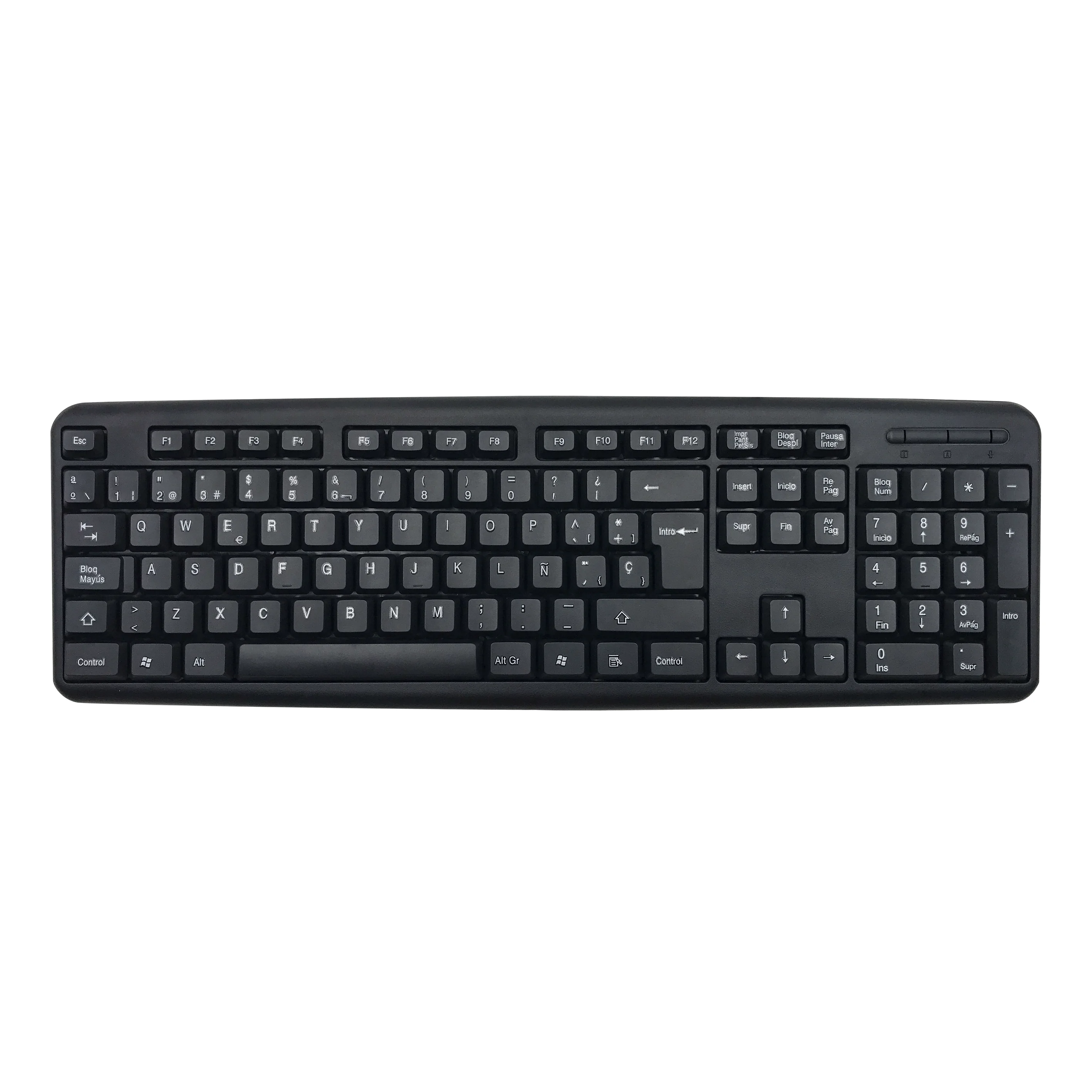 104-key Usb Wired Office Keyboard Membrane Operation With Numeric ...