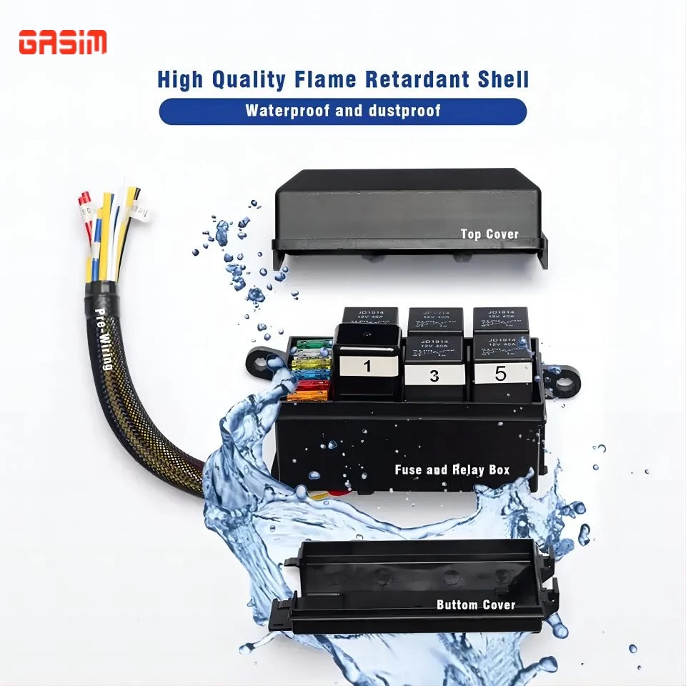 Automotive Relay Fuse Box - 6 Slots ATC/ATO Blade Fuses