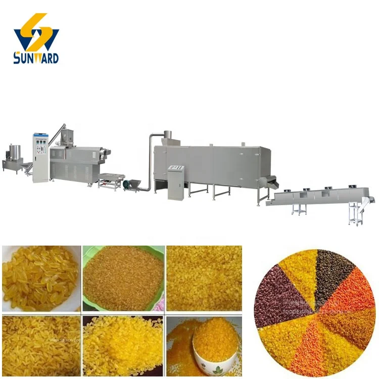 Fortified Rice Manufacturing Process Artificial Rice Production Line ...