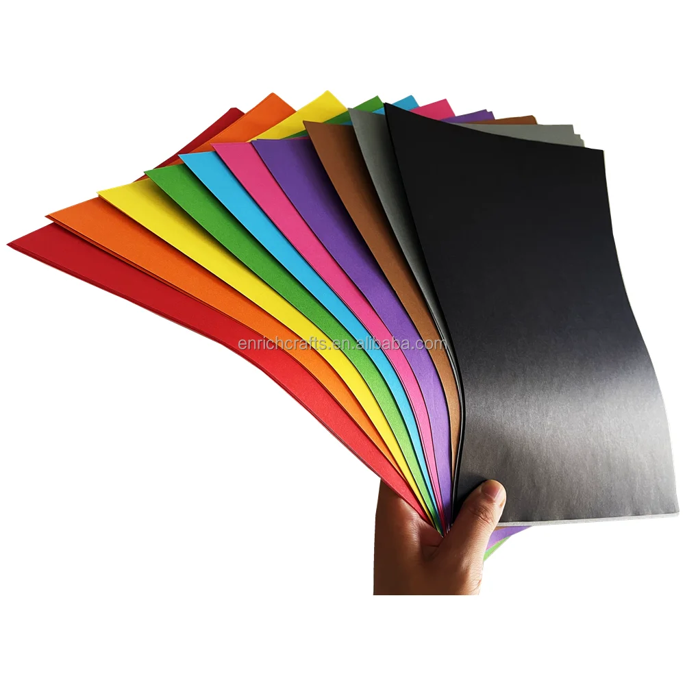 150 Gsm Multi Colorful Wood Pulp Paperboard Craft Paper Colorful Paper ...