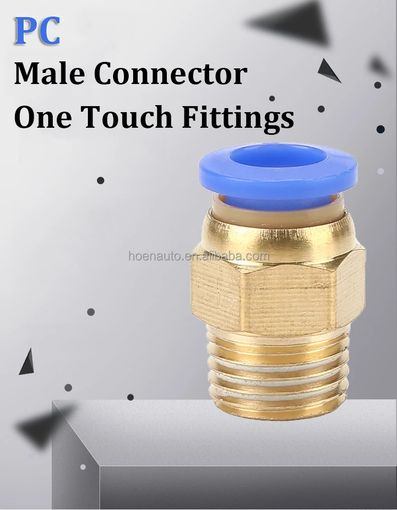 Pneumatic PU Air Tube Fittings Connector 8mm PC Series