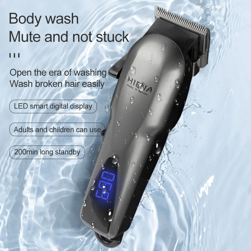Professional Cordless Rechargeable Electric Hair Clipper Cutter Hair ...