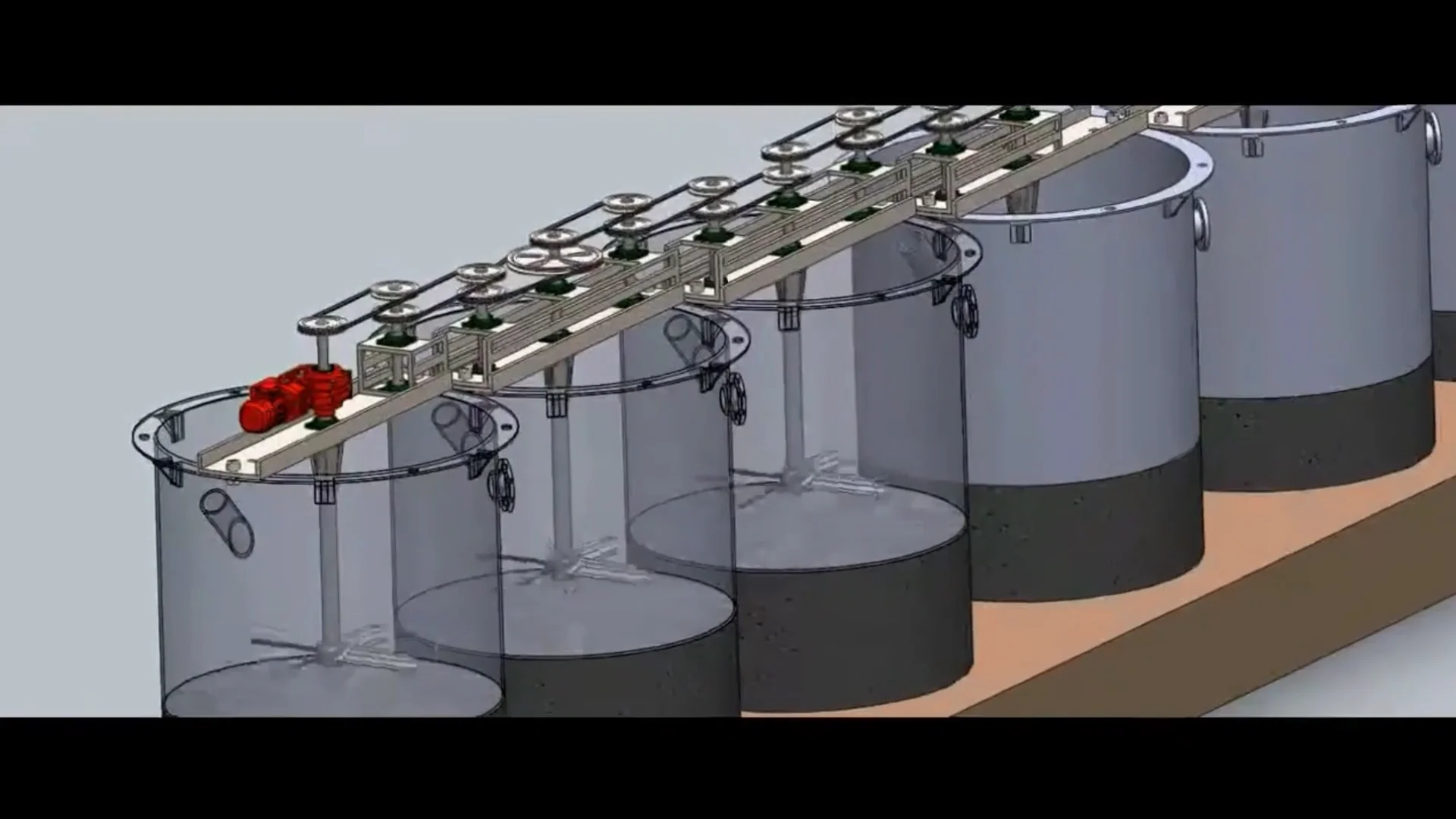 High Efficiency Leaching Stirred Tank /gold Cip Plant Leaching Tank ...