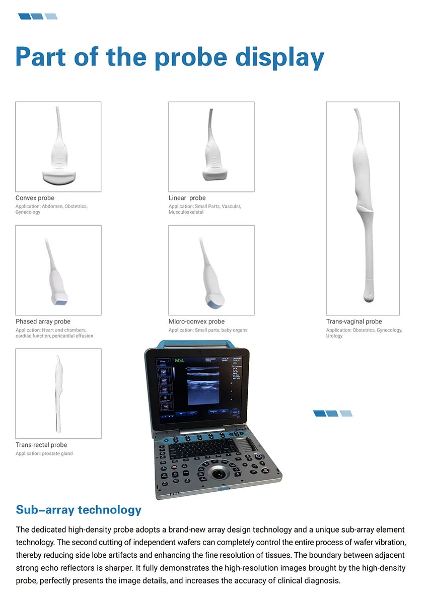 Dawei Portable Medical Ecografo 4D/5D Color Doppler