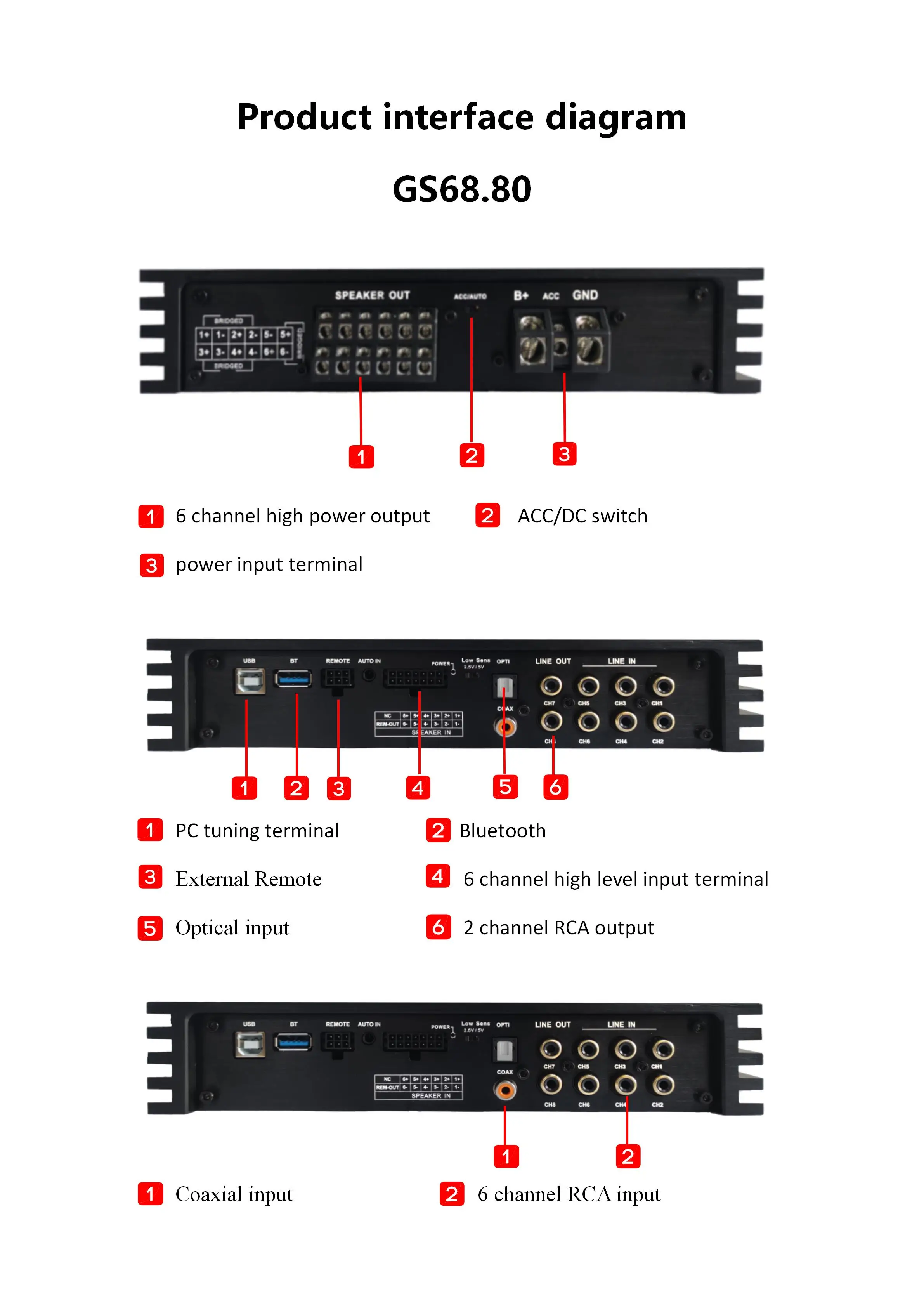 Oem Dsp Car Audio Digital Signal Processor 10 Channel Clasa Ab ...