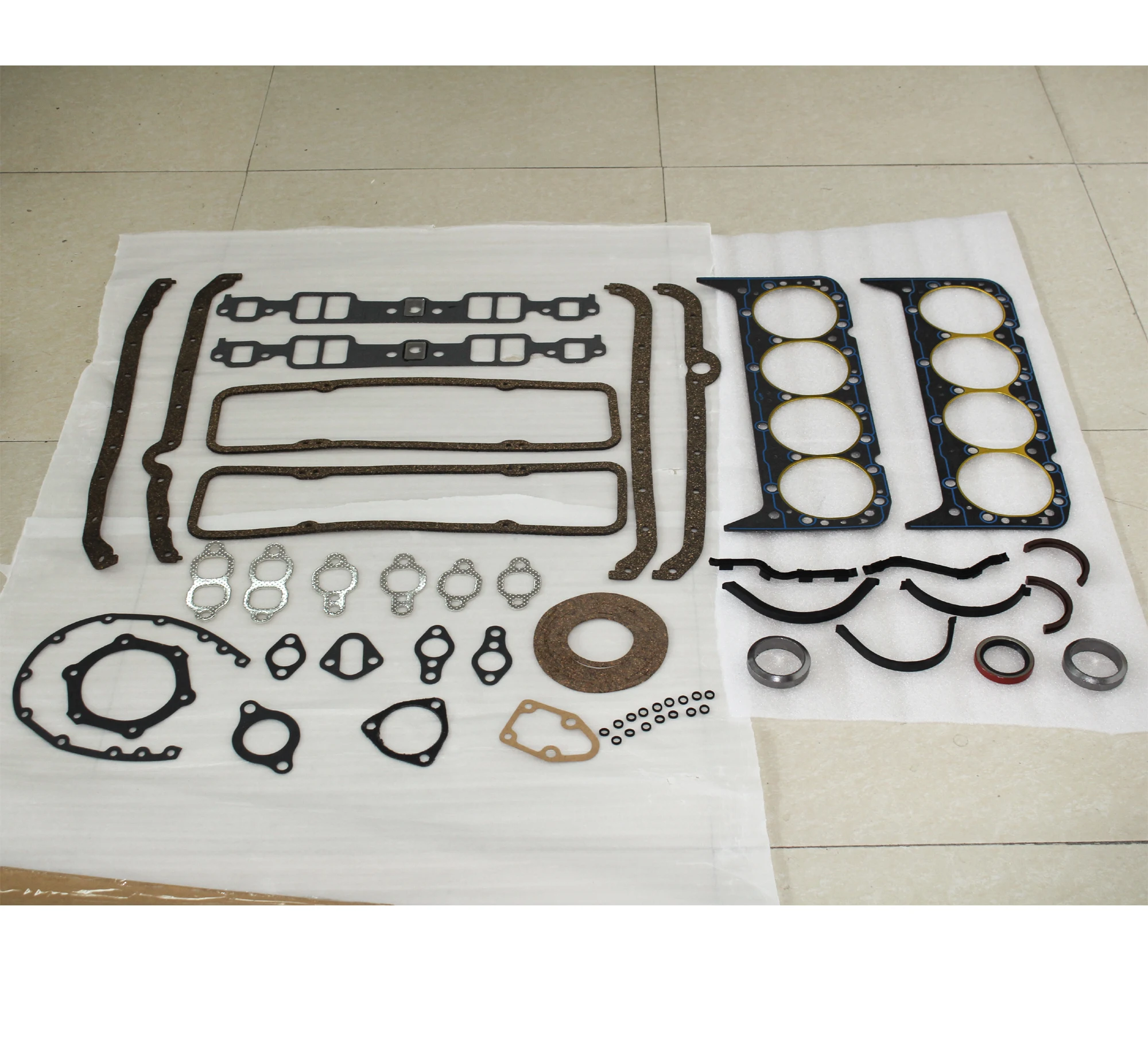 For Sbc Small Block Chevy 327 350 Full Set Overhaul Gasket 260-1000 ...
