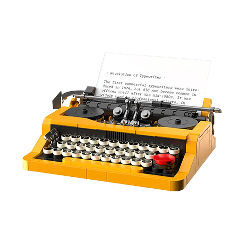 254pcs Typewriter Mechanical Keyboard Model Assembled Plastic Toys For ...