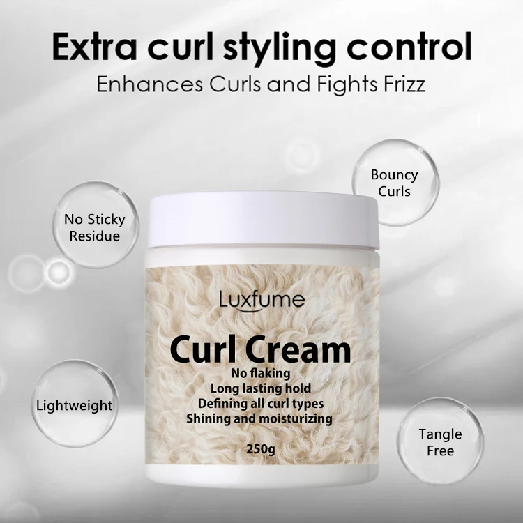 Shea Butter Coconut Curling Cream Private Label Curl Cream for Curly ...