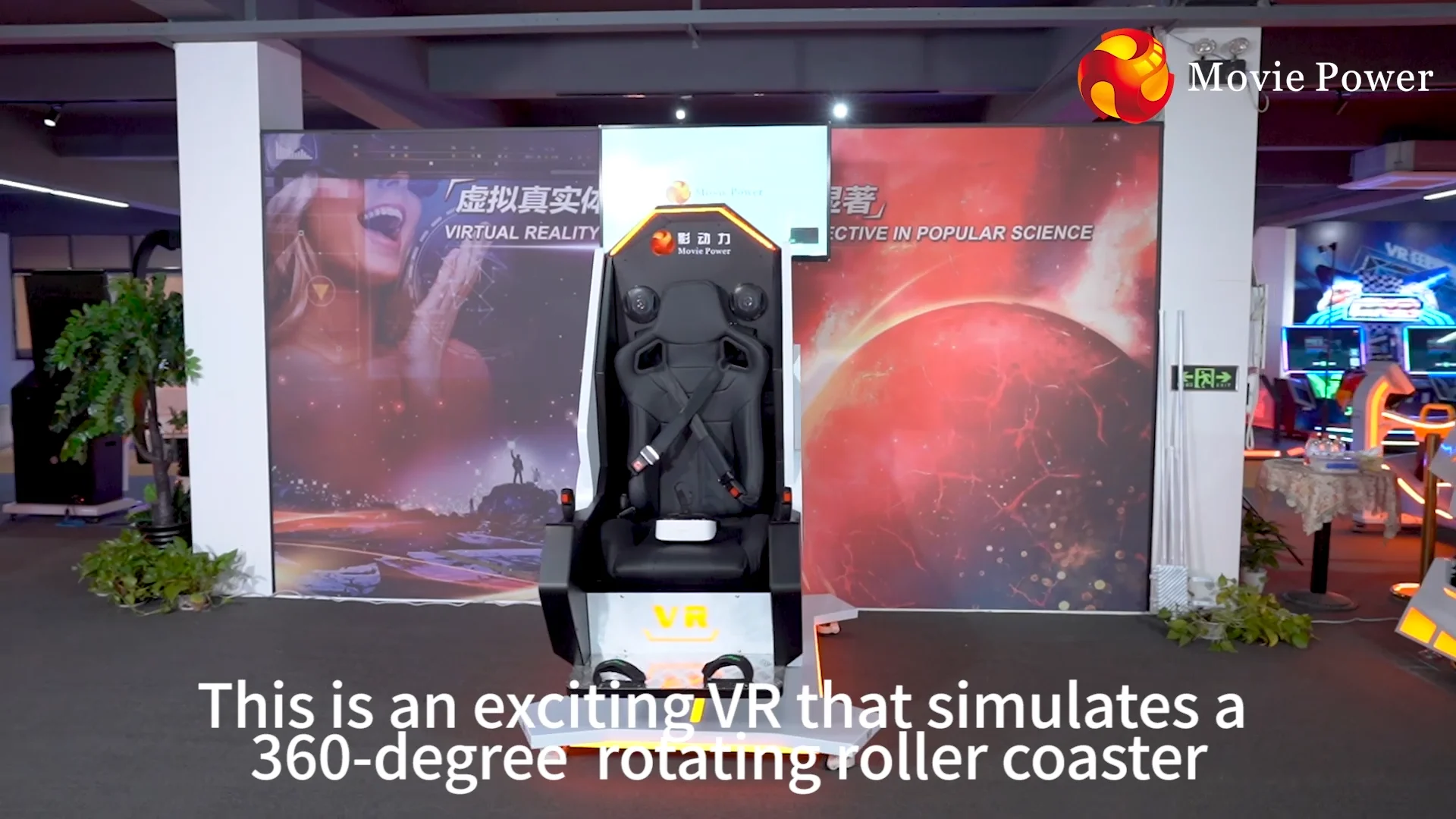 Exciting 720 Degree Flight Simulator Cockpit 360 Vr Chair Rotation Vr ...