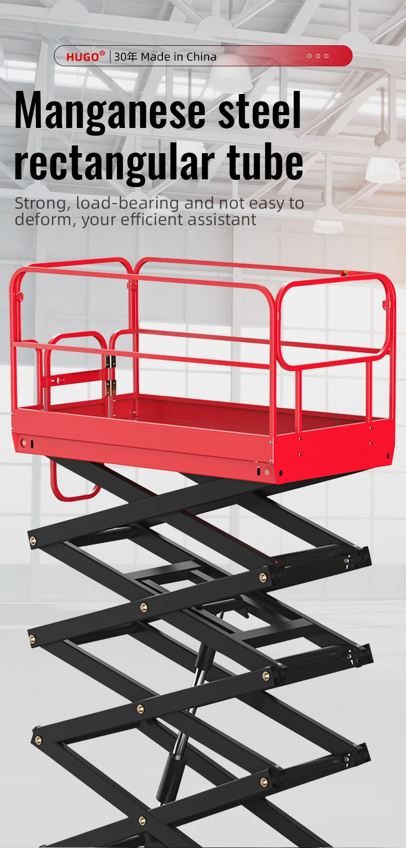 12m Full Electric Mobile Platform Scissor Lift 2400*1170mm Table Size ...