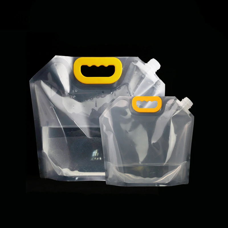 5 Liter Gallon Storage Foldable Portable Water Bag Hiking Ldpe Drinking ...