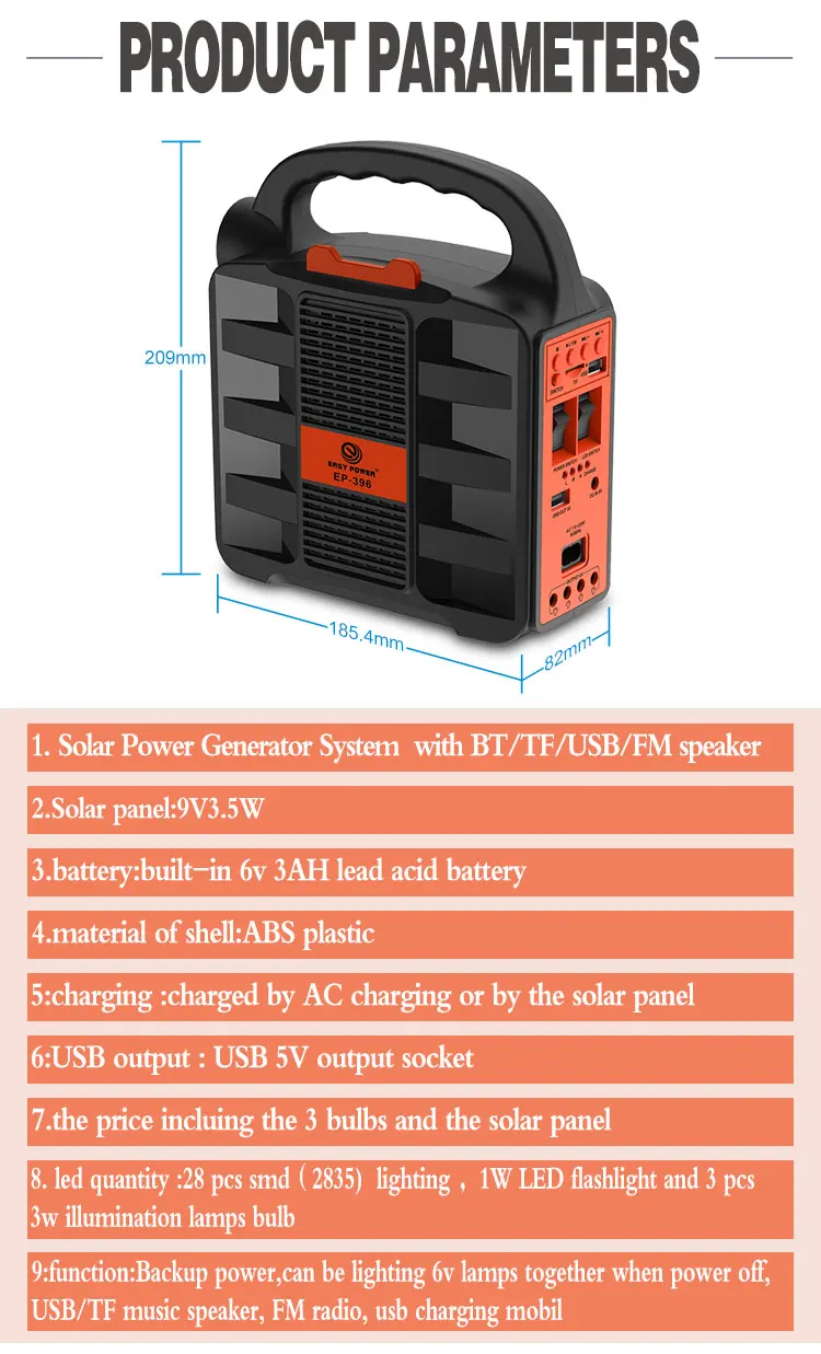Gd Solar Lights Off Grid Rechargeable Solar Portable Lighting System ...