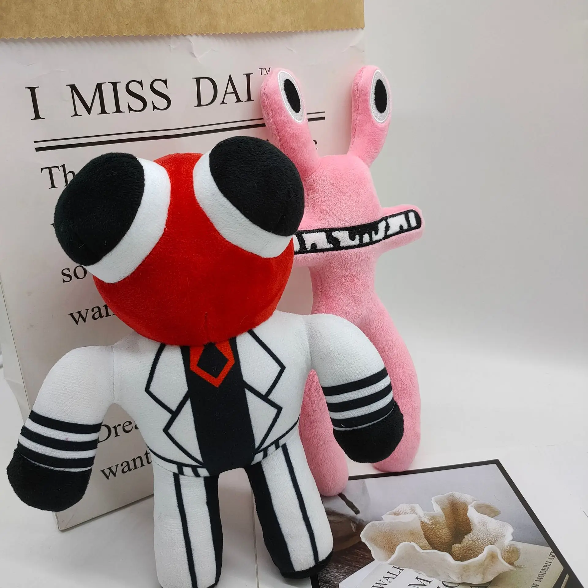 Botu Toy Siren Head Plush Toys White Black Sirenhead Stuffed Doll ...