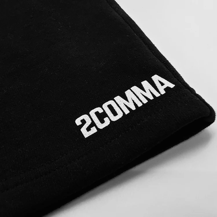 Custom Gym Logo Black Sports Cotton Short - Fitness Shorts