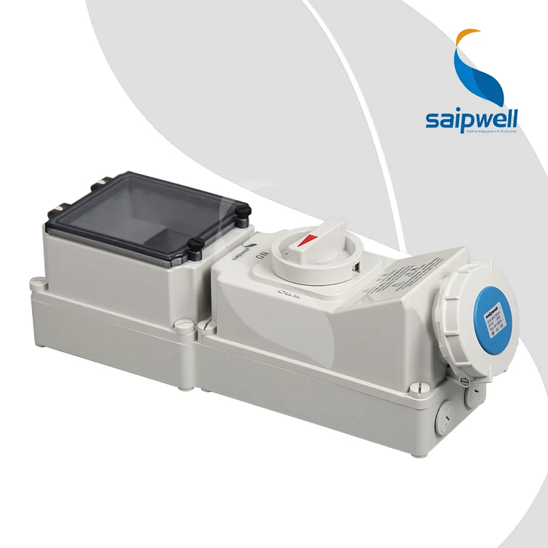 IP67 European Standard Waterproof Mechanical Interlocking Socket 5P 16A ...