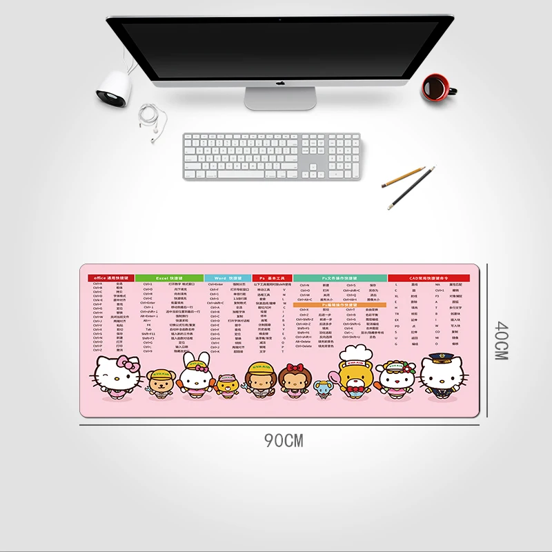 Windows 11 Shortcut Key Mouse Pad - Ideal for Gaming & Work