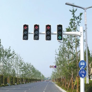 Galvanized Steel Crossing Road Monitoring Cctv Camera Street Driveway ...