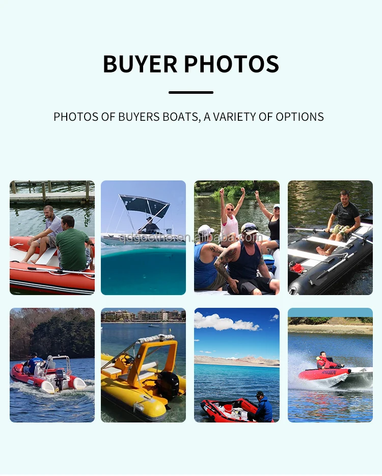 Goethe Goboat GTK430 14ft Inflatable Boat PVC Fishing Canoe Kayak with ...