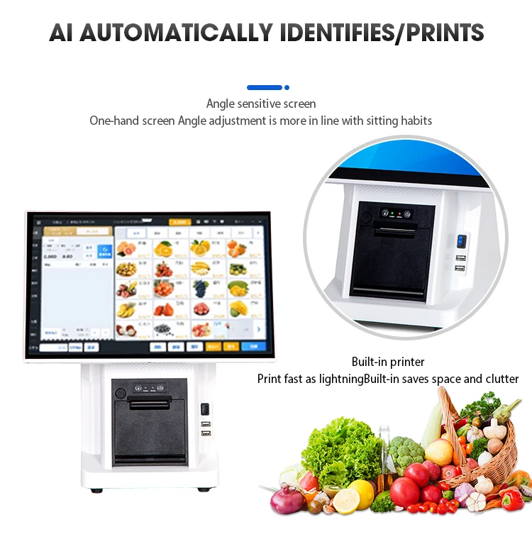 New Cash Register Touch Cash Register I8 Restaurant Dual Screen Cash ...