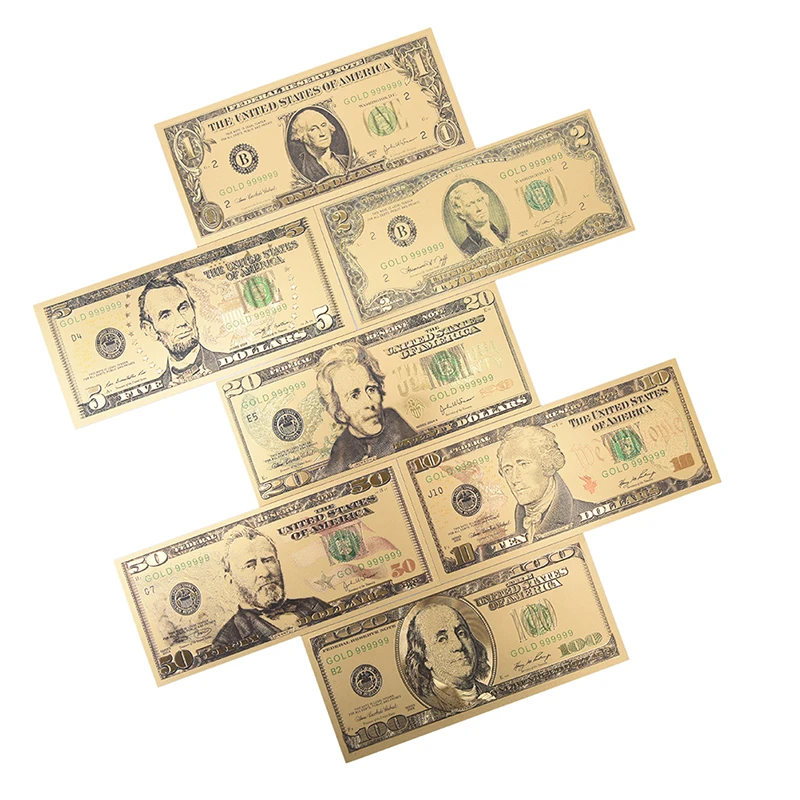 Best Selling Korean Waterproof Gold Foil Banknote Gift