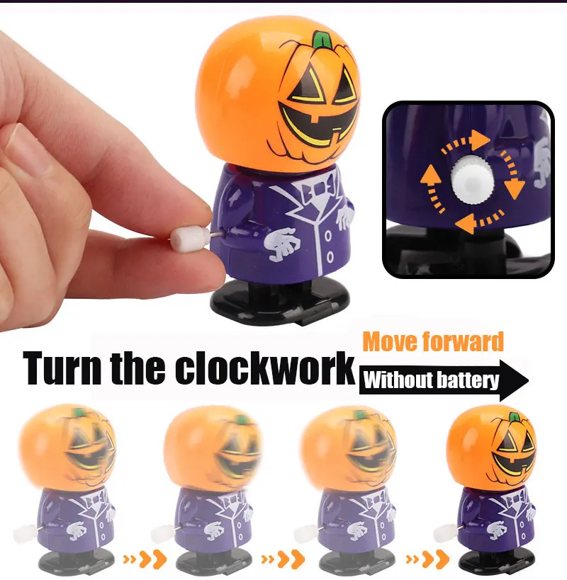 Halloween Wind-up Skeleton Man - Fun & Eco-Friendly Toy