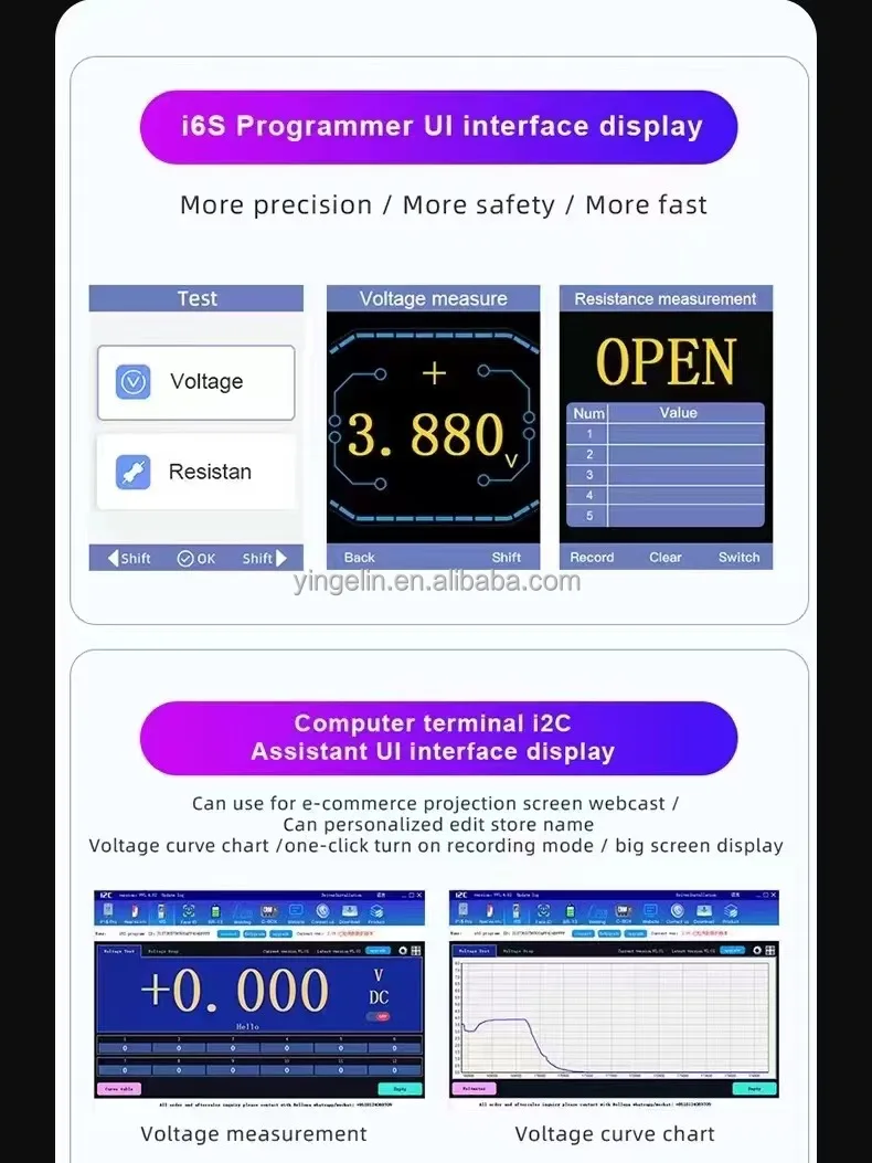 I2c I6s Intelligent Programmer Measuring Board For Iphone 6-15 Promax ...
