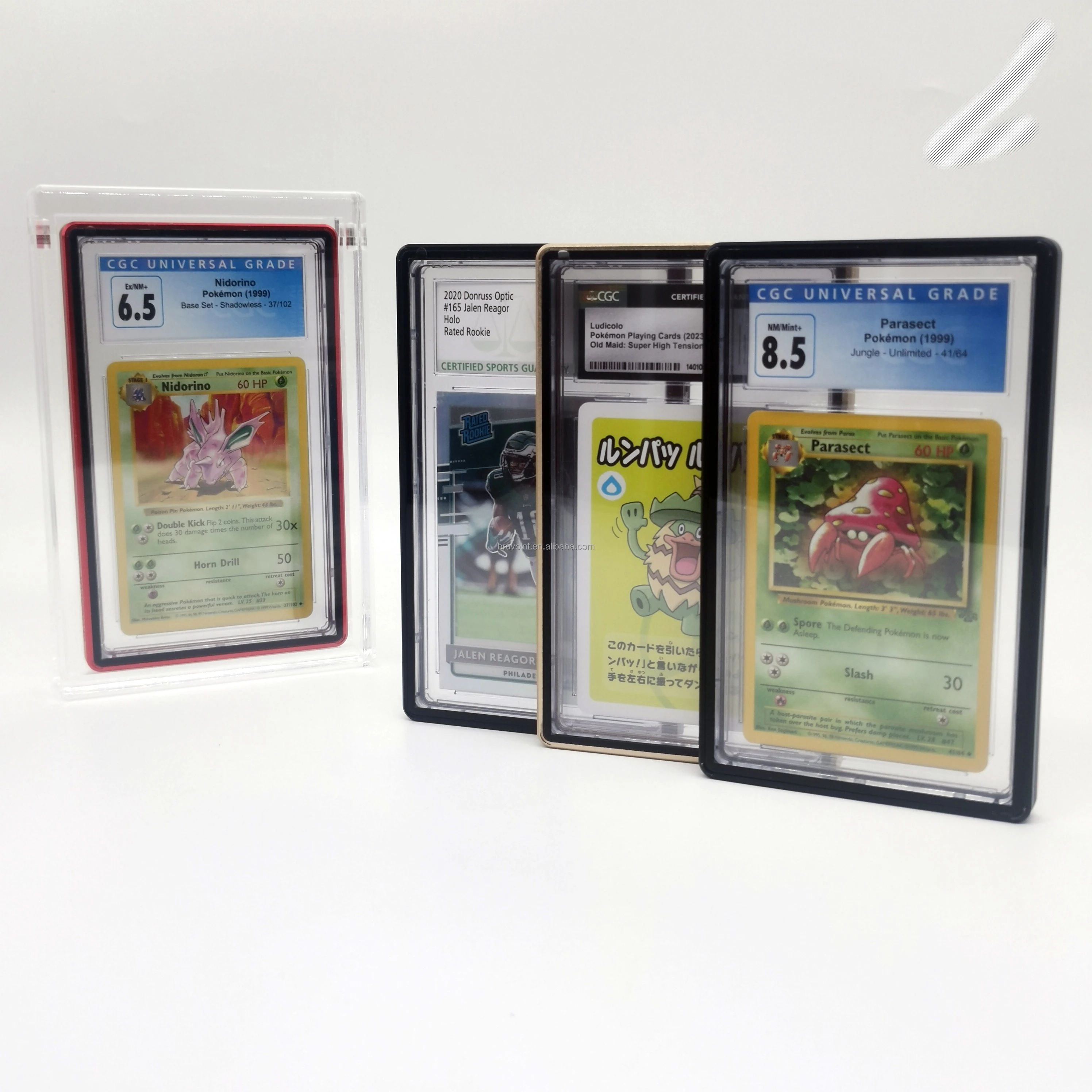100% UV protection Stackable Aluminium Case Protector for Graded Card ...