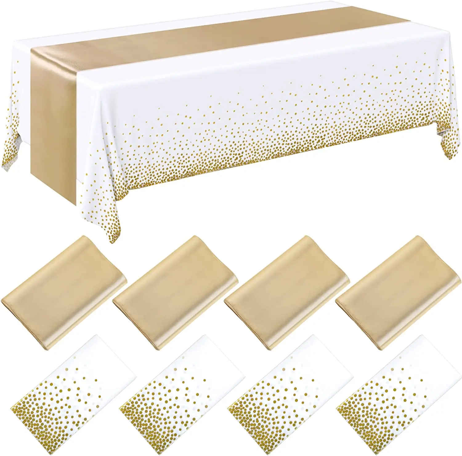 Mantel Desechable De Plástico Blanco Pp Para Mesa,Decoración De Fiesta ...