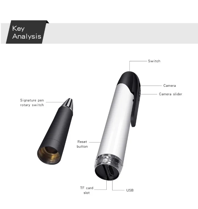 V8 New Products Hd 1080p Pen Camera Full Hd Video Pen Camera Pen Video ...