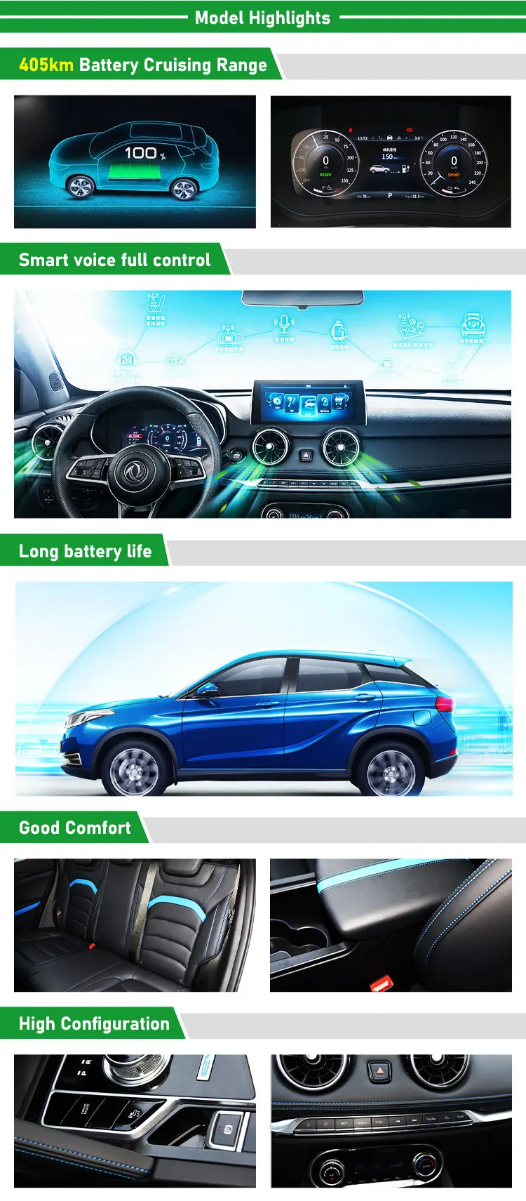 Dongfeng Fengon E3 Electric SUV - High Quality & Fast Charging