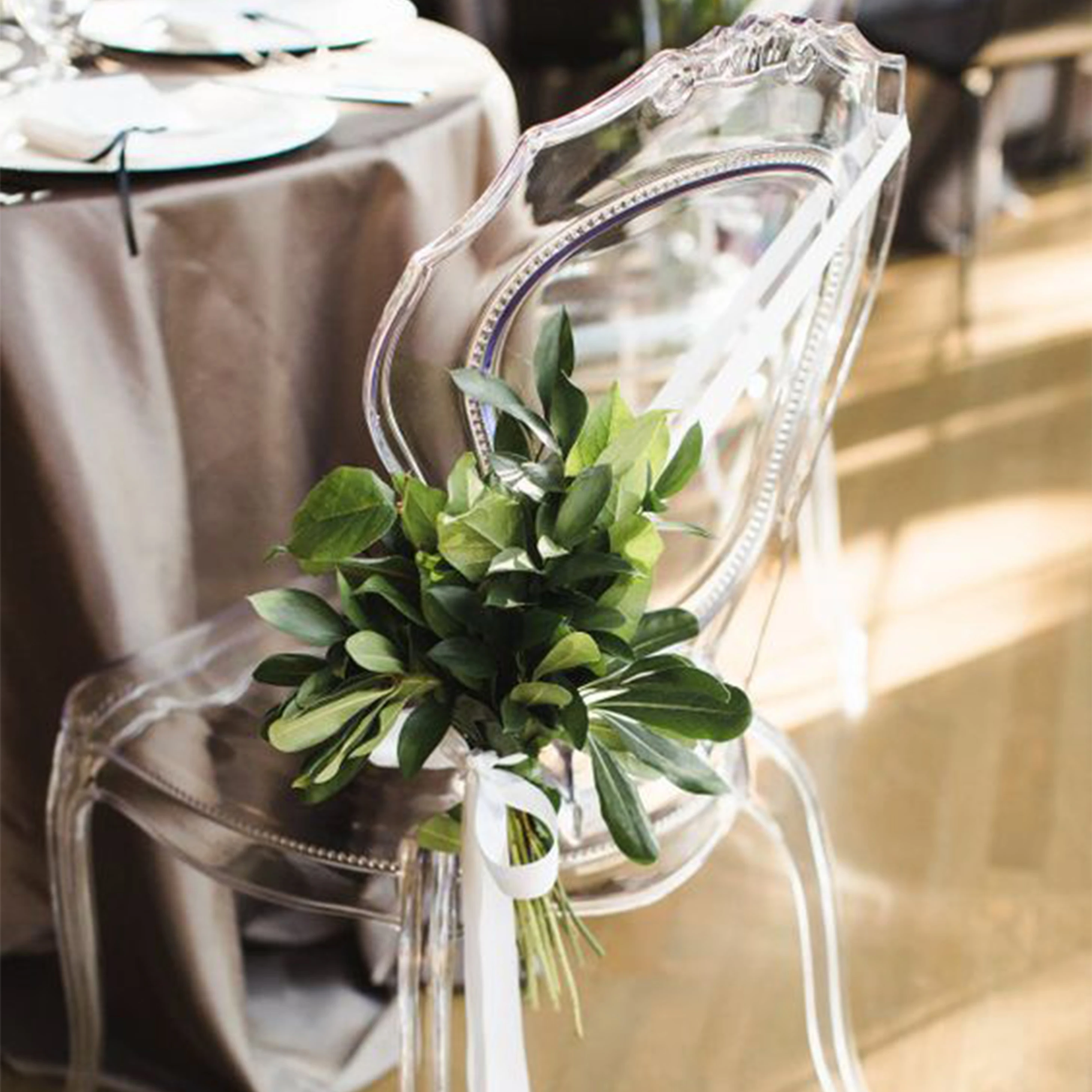 Tiffany Crystal Wedding Chairs - Stackable & Stylish