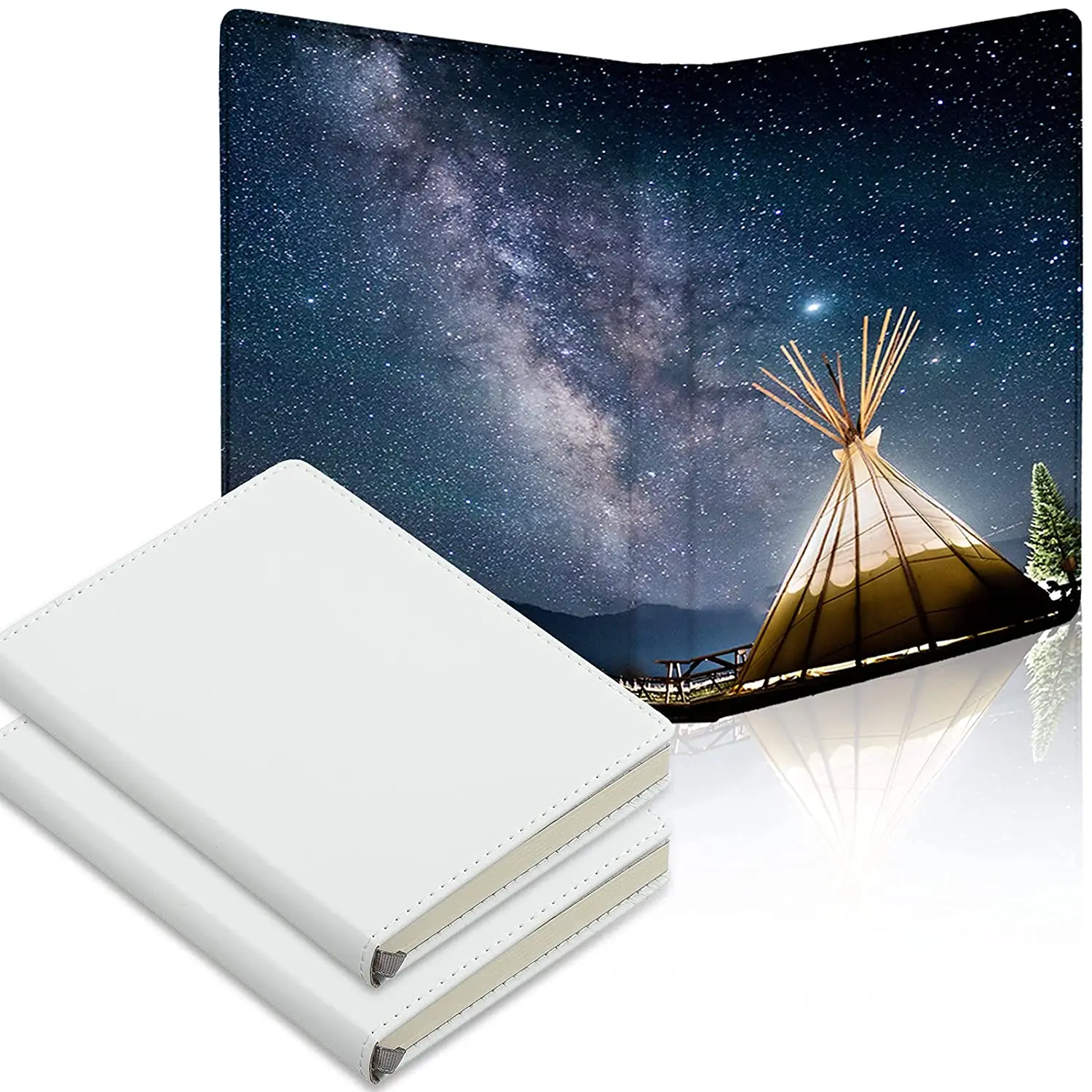 Custom Printing Heat Transfer Dye A5 A6 Pu Leather Sublimation Notebook ...