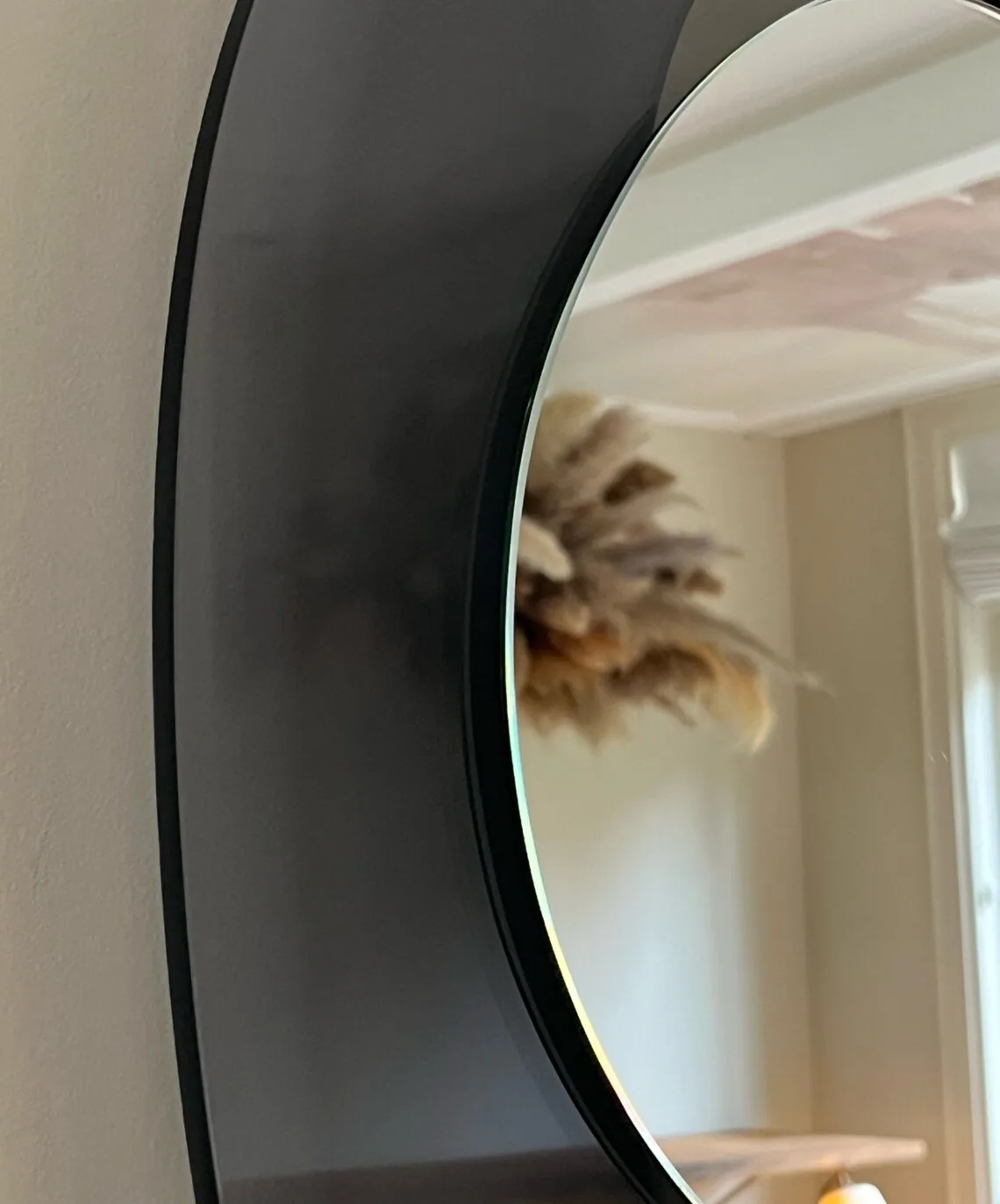 Custom Modern Irregular Asymmetrical Frame Round Bathroom Mirrors Home ...