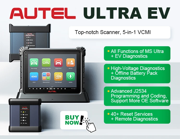 Alibaba.com: Autel MaxiSys MS909 Original Auto Diagnose Scanner with EV ...