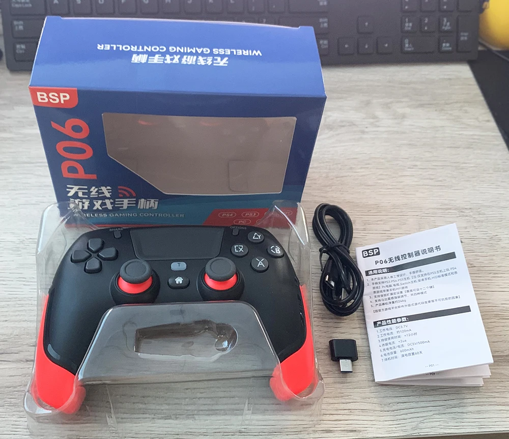 Wireless BT Gaming Controller for PS4/PC/Switch & Mobile Phones, OEM