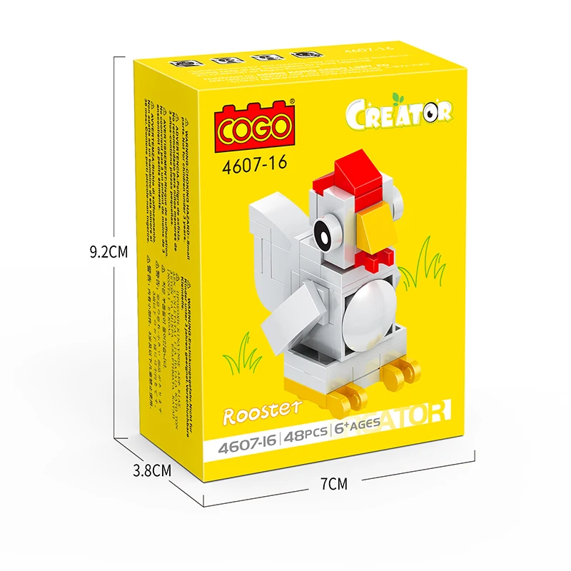 Cogo Collection 16 Models Animal Build Block Sets Educational Toys Diy ...