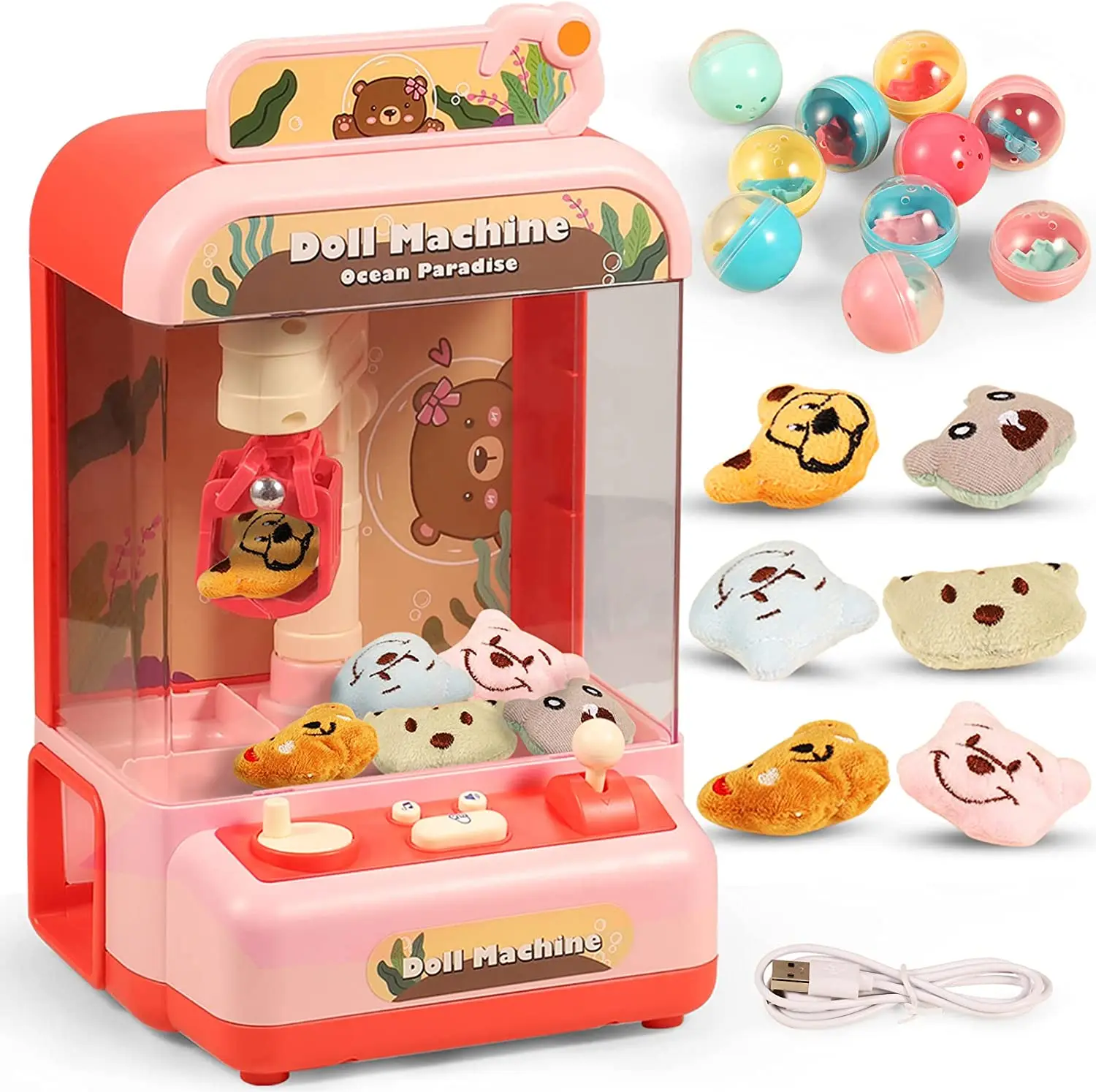 Kid Indoor Mini Doll Machine Toy Animal Party Plush Toys
