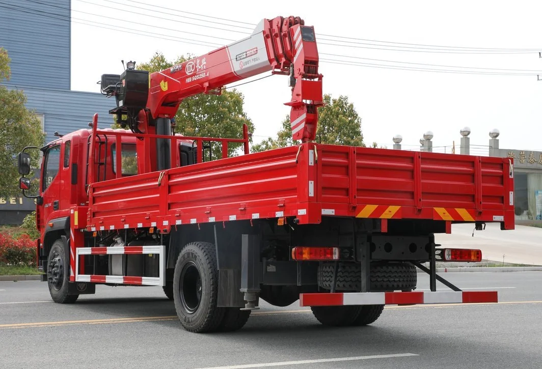Foton Crane Conveyor Truck 4x2 Lorry Mounted Straight Arm 5tons 10tons ...