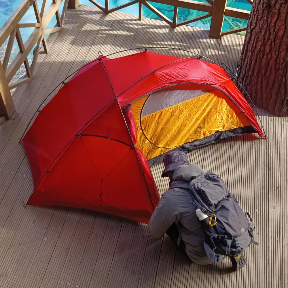 1.25KG Ultralight 1-Person Backpacking Tent - Double Layer, Waterproof ...